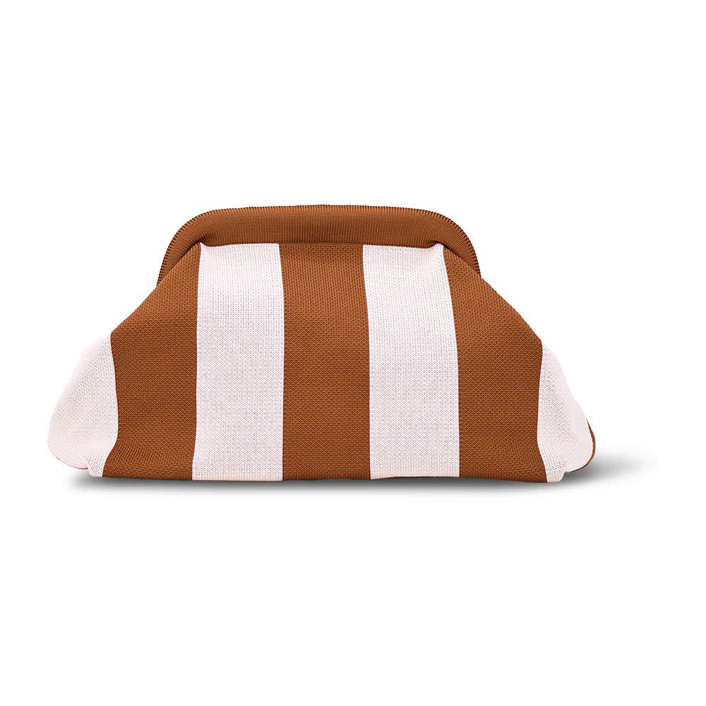 Dumpling Clutch - Brown/Pink – The Outback Op Shop Australia