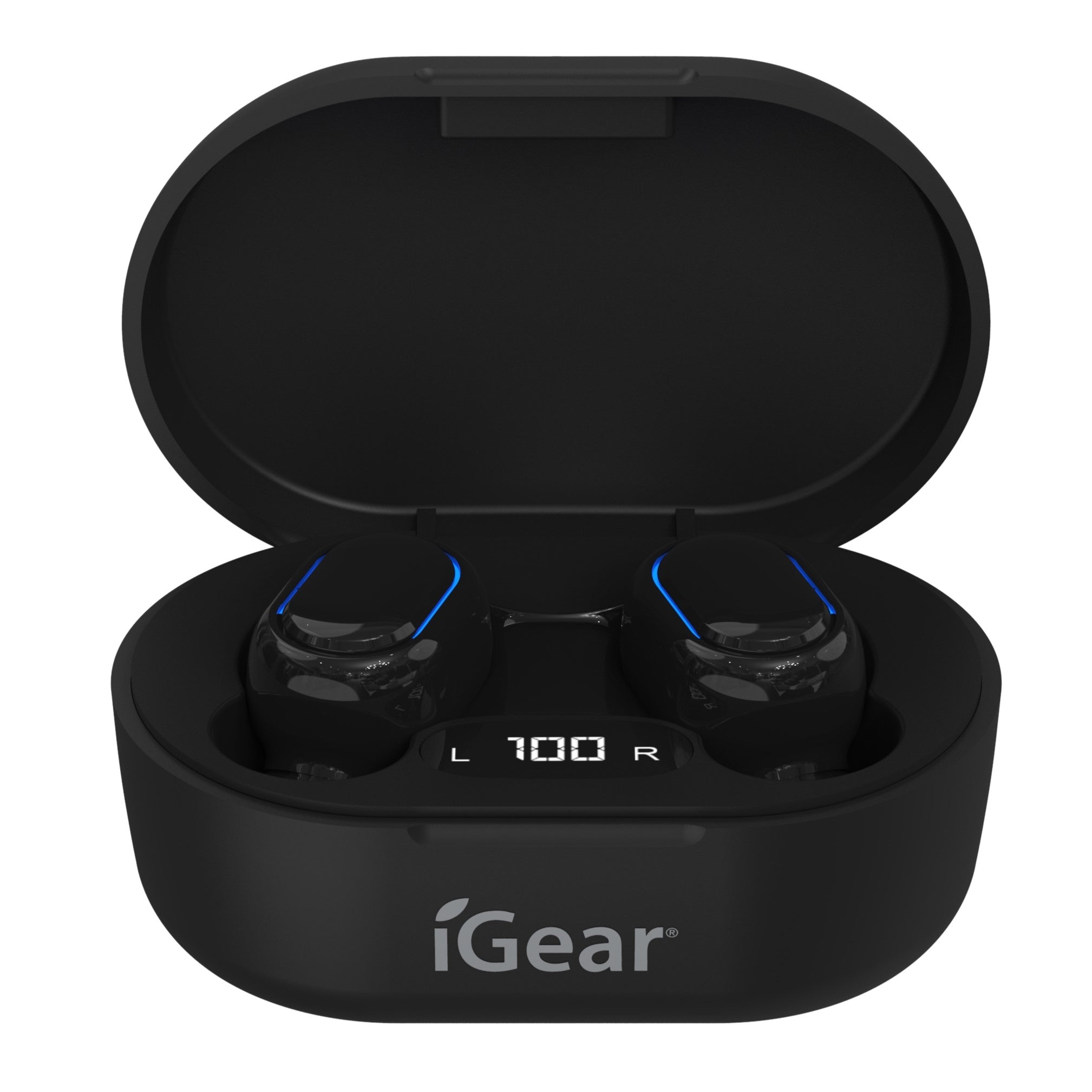 iGear | EARBUDS BLUETOOTH WIRELESS WITH CHARGING CASE - BLACK – The ...